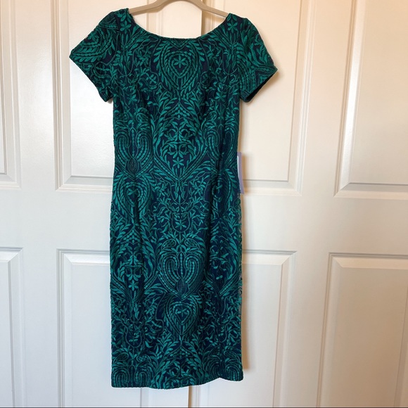 JS Collections | Dresses | Js Collections Floral Embroidered Cocktail ...